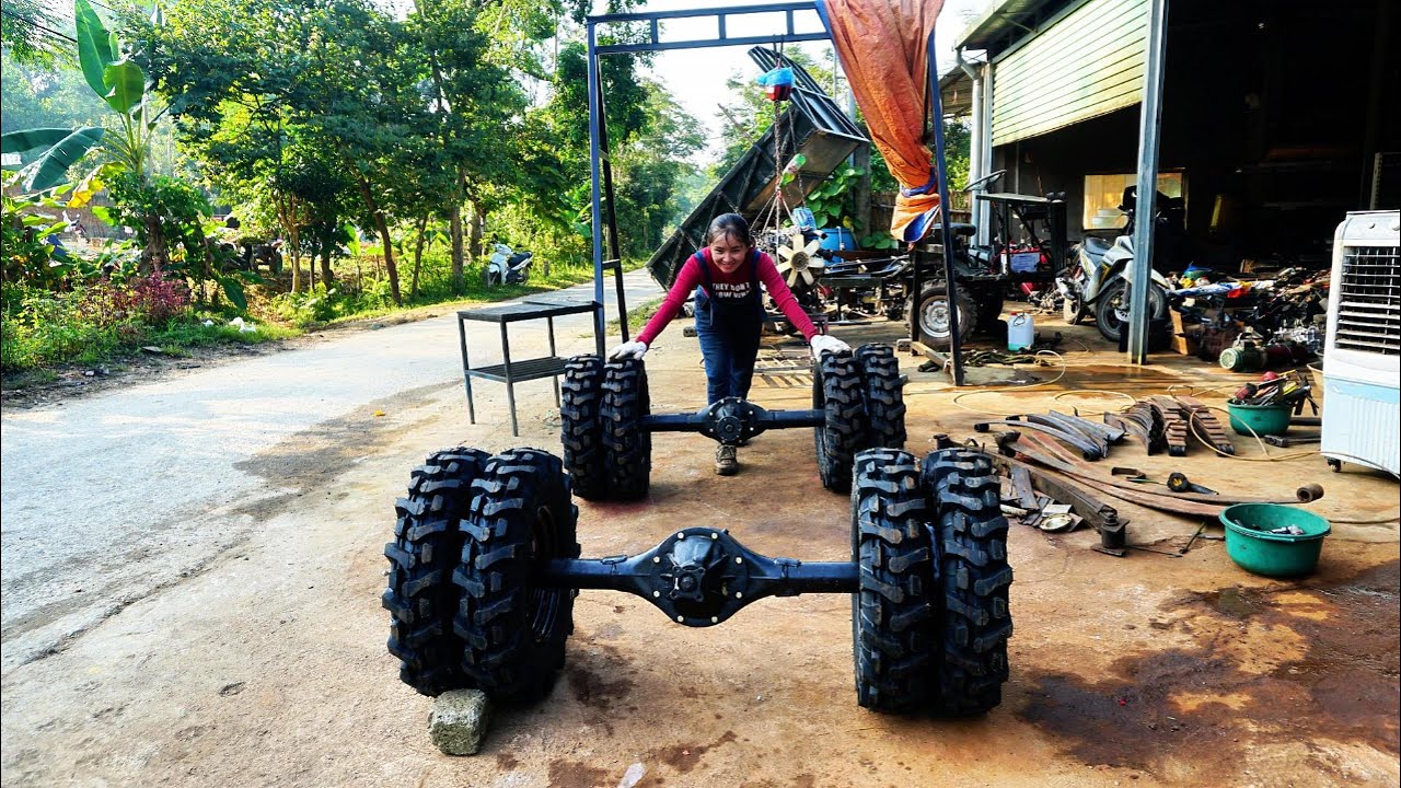 Installing automatic balance suspension system for 6x6 trucks episode 3 ...