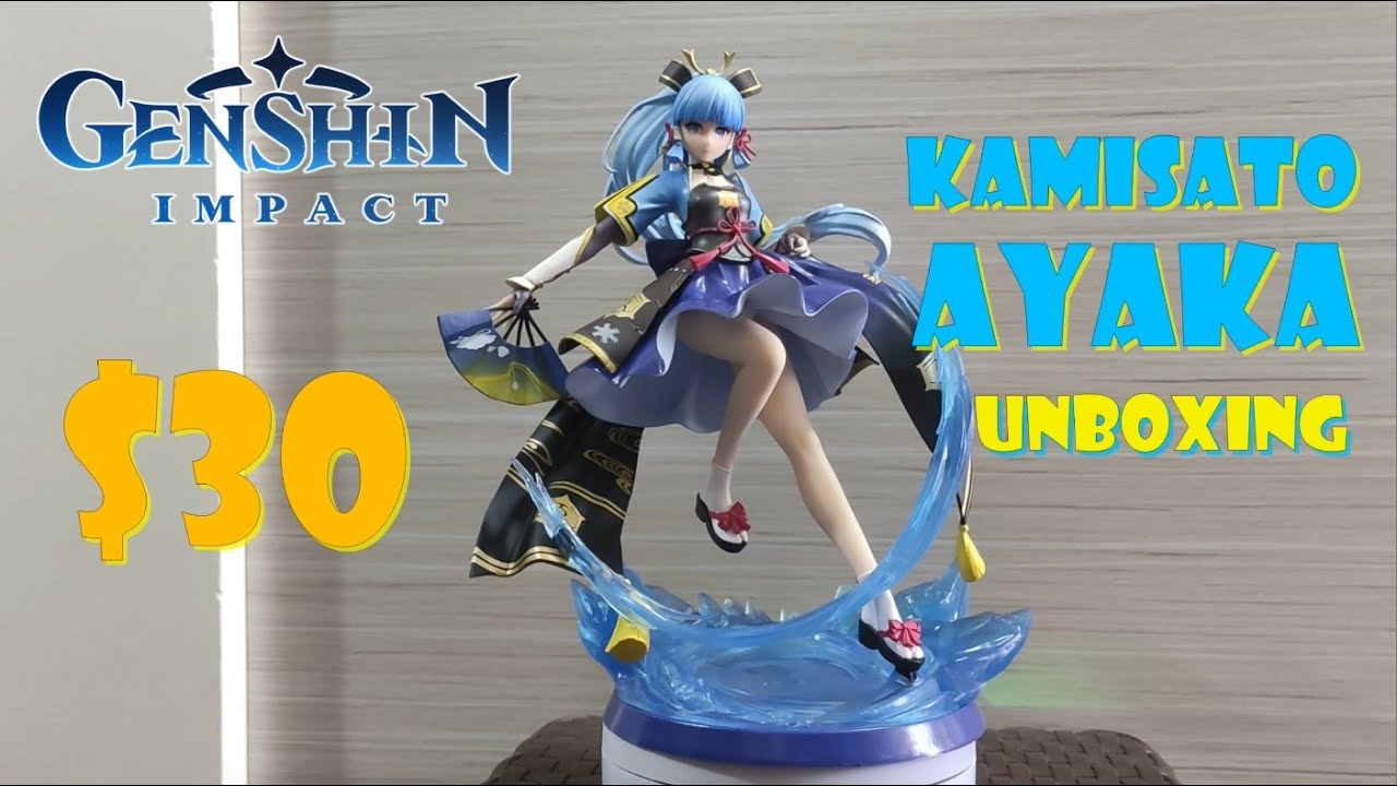 Unboxing Kamisato Ayaka Skill Version Action Figure 1/7 scale Genshin ...