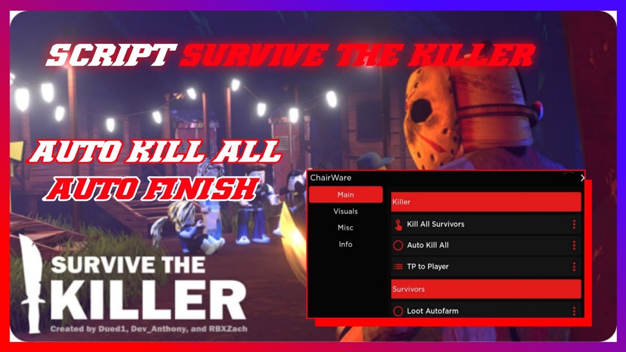 Script Survive The Killer - YouTube
