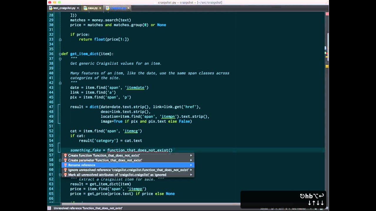 Intention Actions with PyCharm - YouTube