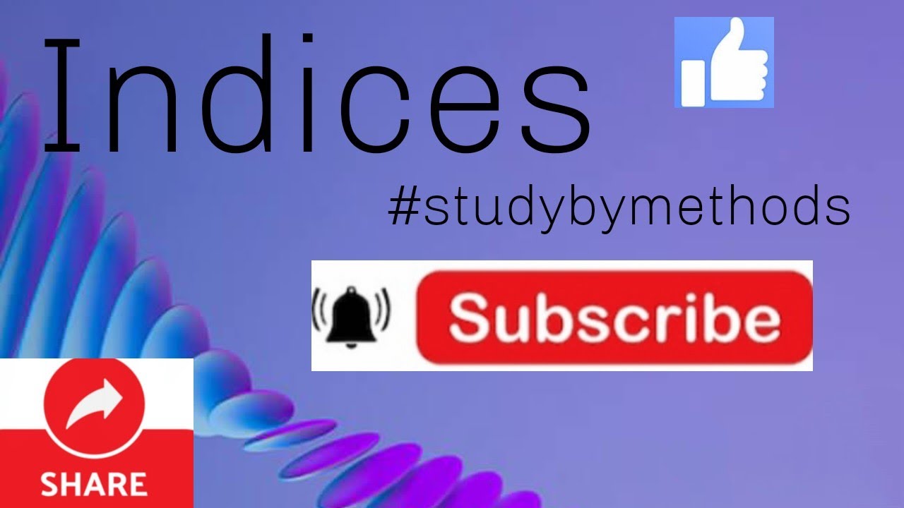 INDICES | Simplification | Maths | studybymethods | #studybymethods | @studybymethods | - YouTube