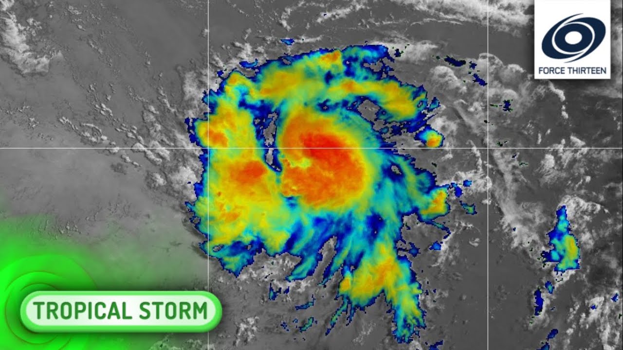 Tropical Storm Gonzalo Forecast to Become a Hurricane - YouTube