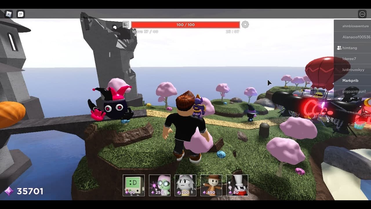 Roblox Tower Hero With 8 people New Easter map and Beating it on Hard ...