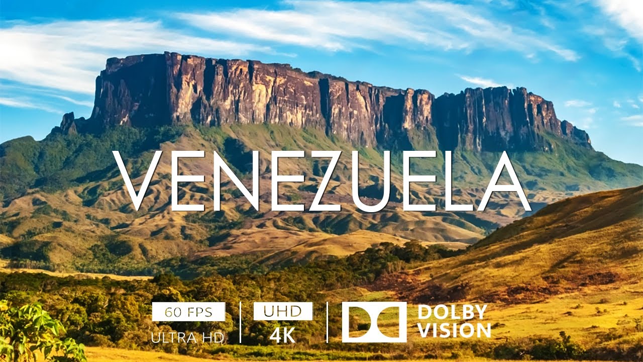 FLYING OVER VENEZUELA (4K UHD 60FPS Dolby Vision) Relaxing Music Along ...