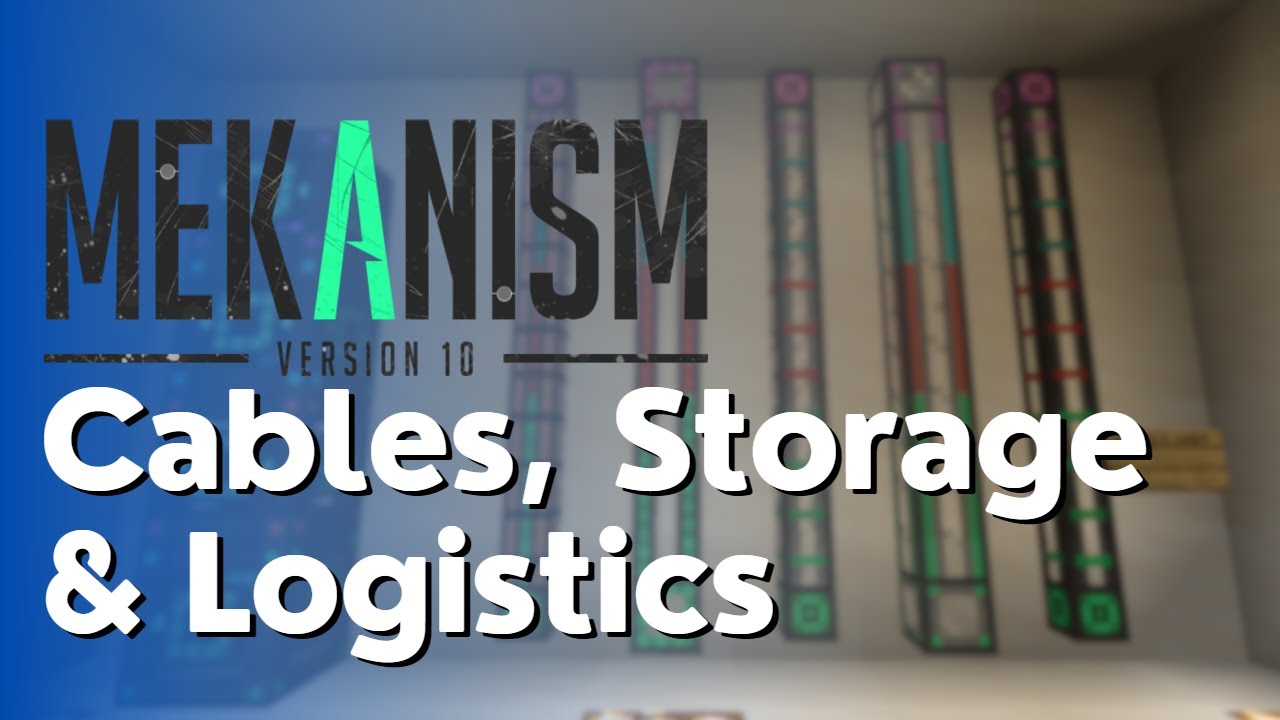 Mekanism - Pipes, Cables & Storage Full Tutorial - YouTube