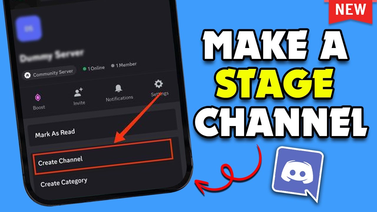 How To Make A Stage Channel On Discord [Mobile] - YouTube