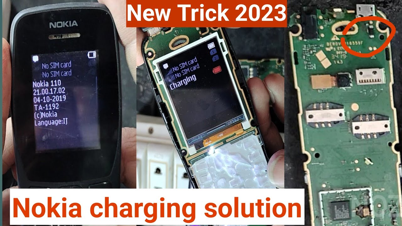 Nokia 110 (Ta 1192) charging solution, Nokia charging not save solution ...
