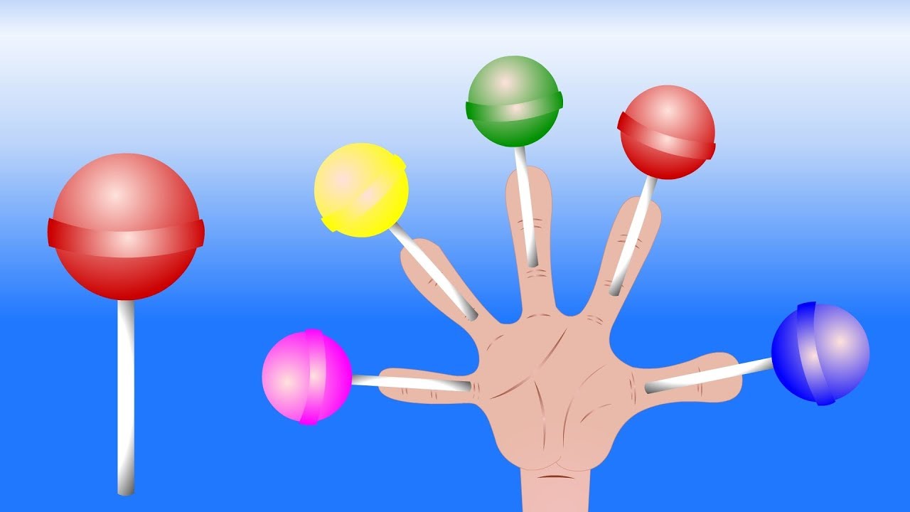 Lollipop Learn Colors with Lollipop Finger Family Color Song for kids ...