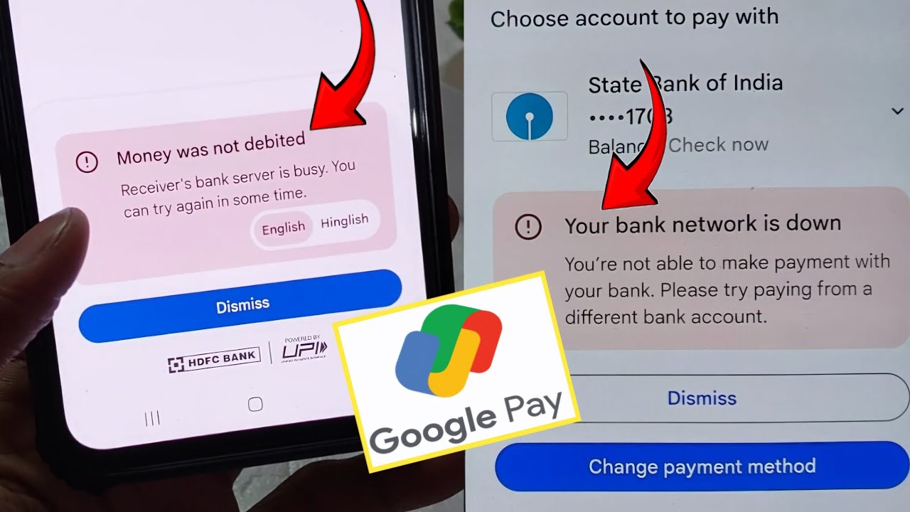 google pay money was not debited | receiver bank server is busy | gpay ...