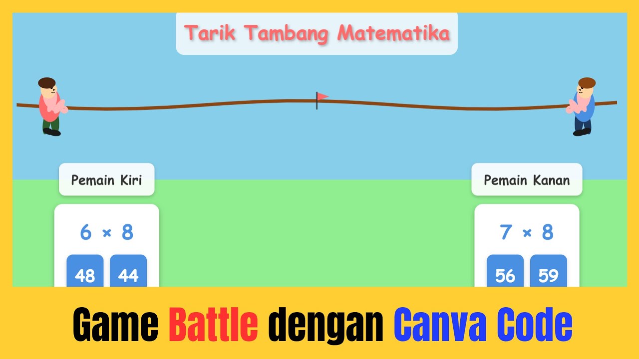 CARA BUAT GAME BATTLE EDUKASI DENGAN CANVA CODE - YouTube