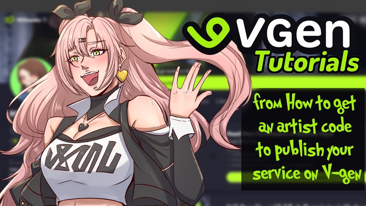 V-Gen Tutorial | From How to Get an Artist Code on V-gen to How to Upload Your Services on V-Gen ...
