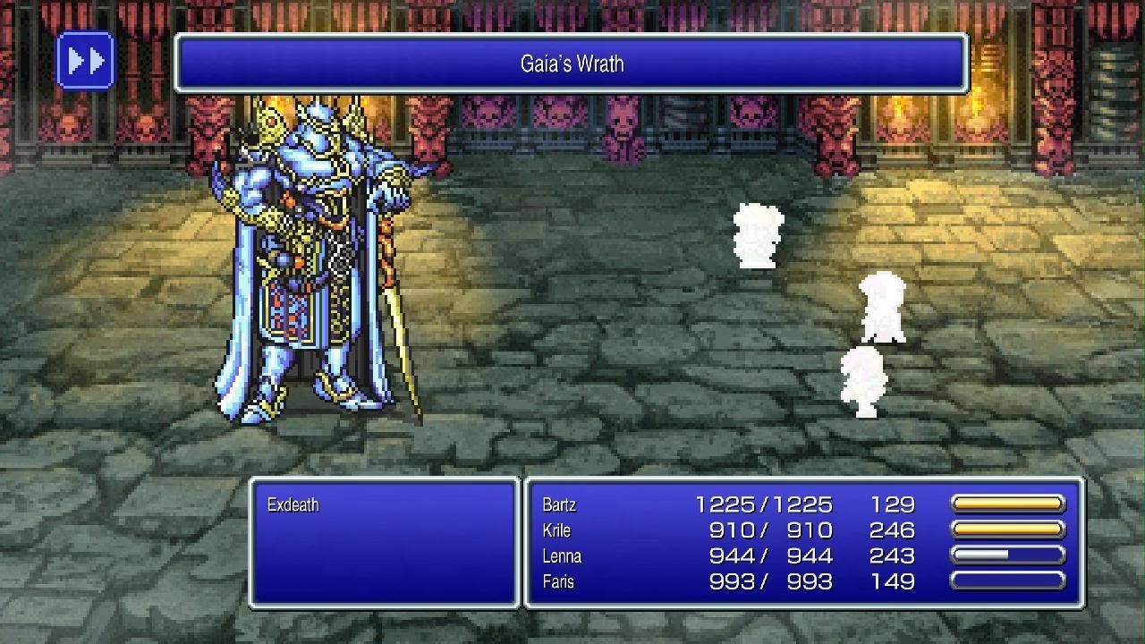 FINAL FANTASY V Exdeath Battle - YouTube