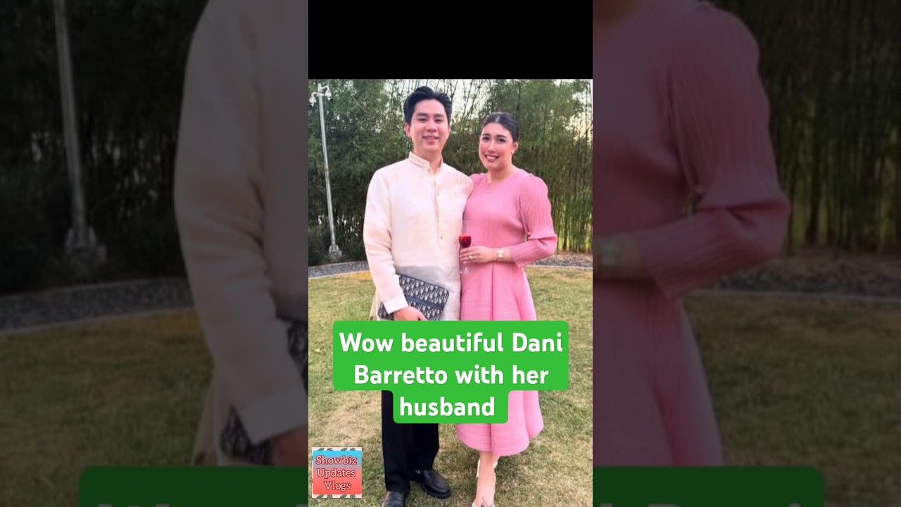 Wow Beautiful Dani Barretto in her pink dress kasama Ang kanyang ...
