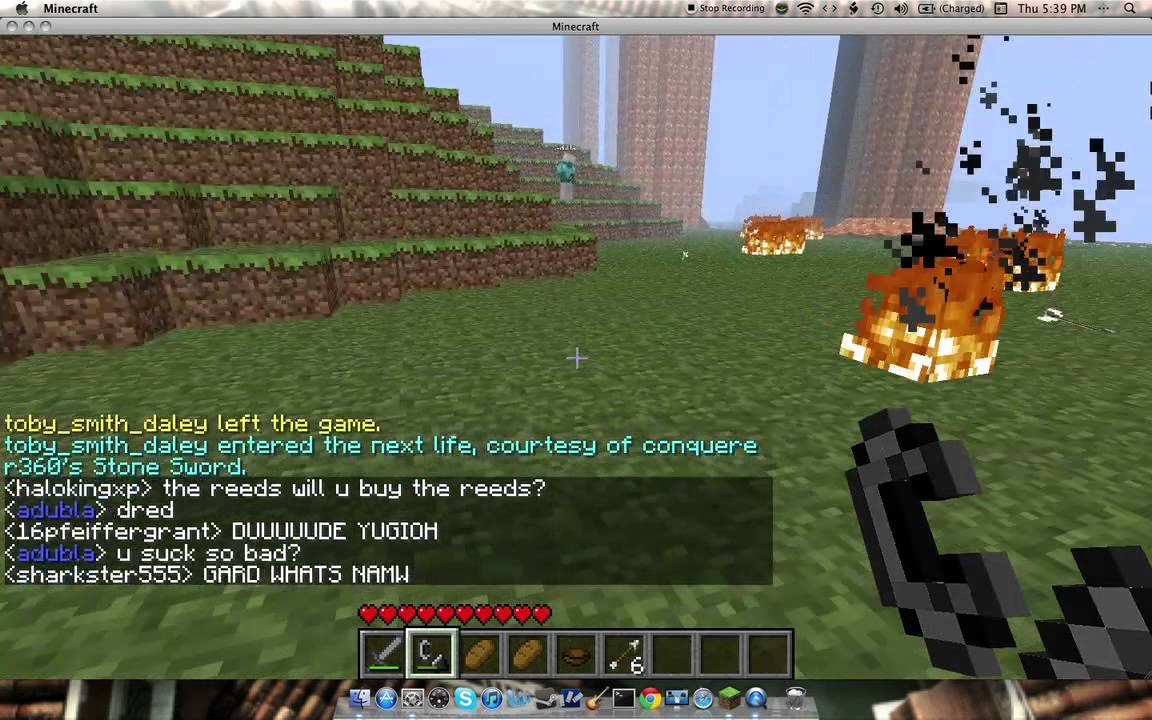 [Minecraft] Lighting People On Fire - YouTube