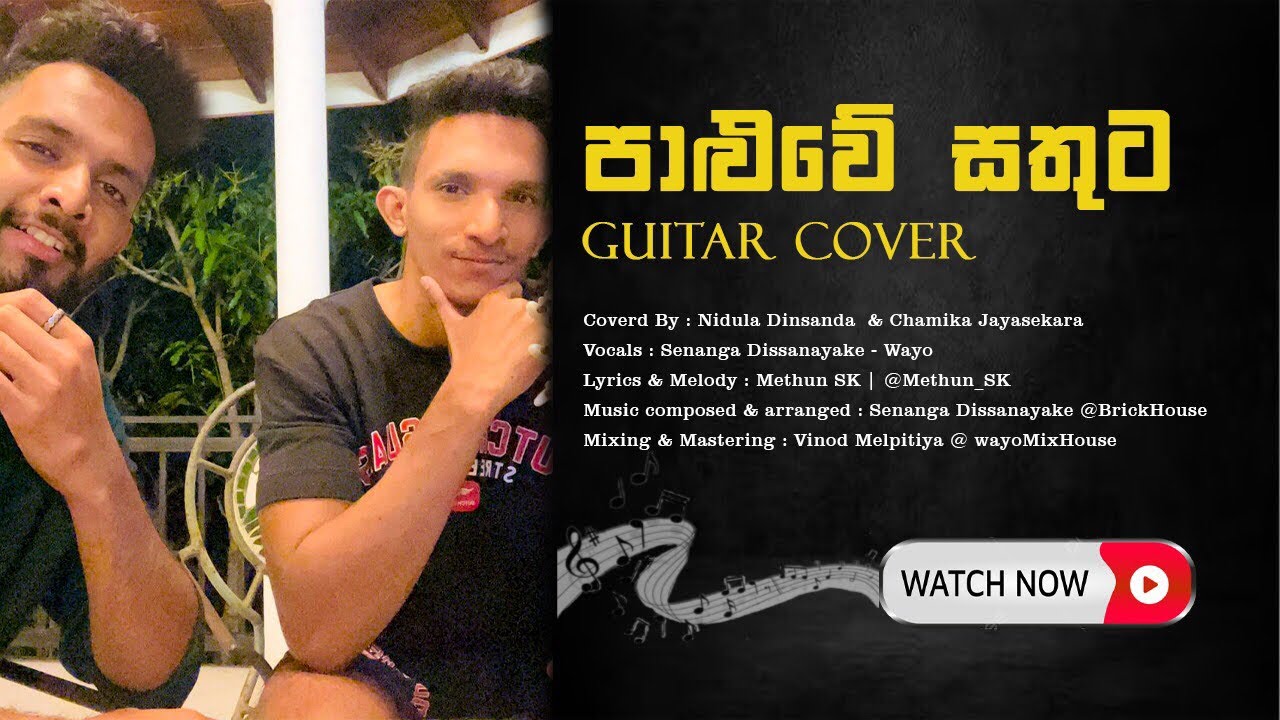 Paluwe Sathuta | පාළුවේ සතුට Guitar Cover | Chami x Nd Official - YouTube