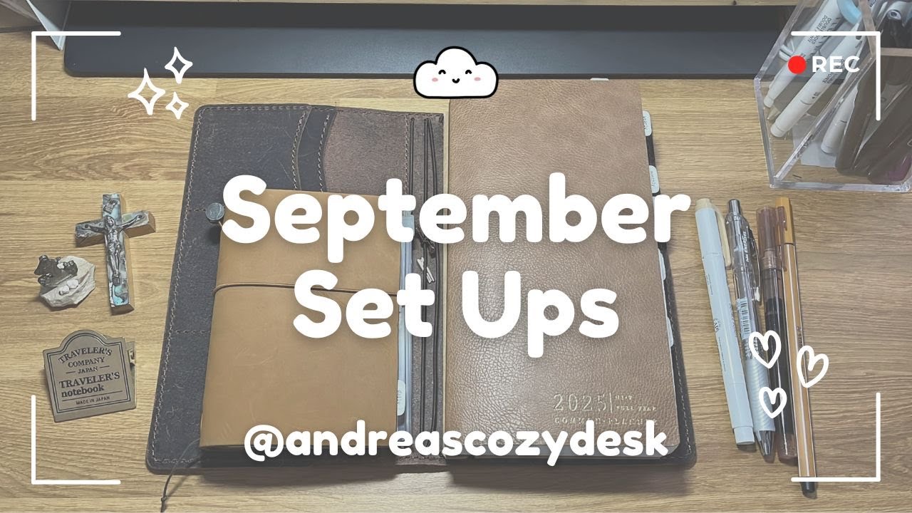 September Set Up/Plan with Me 2025 | traveler's notebook, sterling ink ...