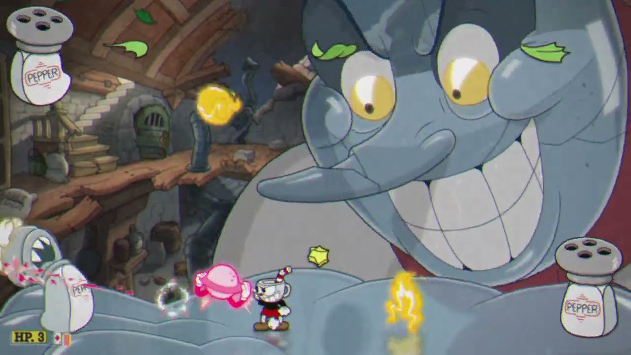 Cuphead DLC- Chef Saltbaker Final Boss S-Rank (Expert) - YouTube