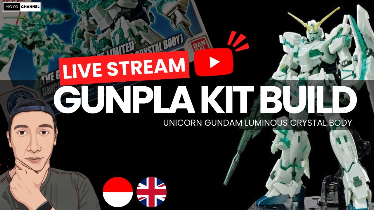 [LIVE BUILD] RAKIT GUNDAM PLASTIC MODEL UNICORN GUNDAM LUMINUOUS ...