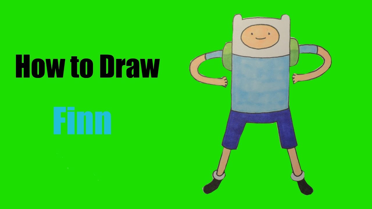 How to Draw Finn the Human (Adventure Time) - YouTube