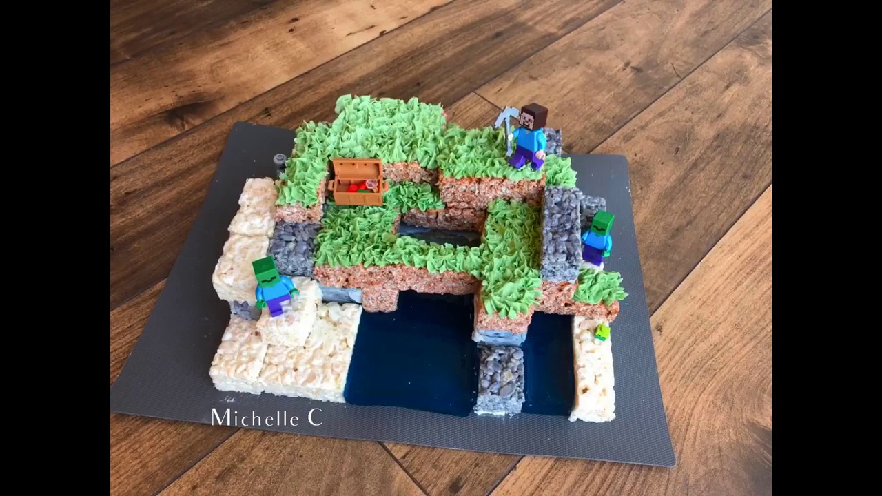 3D Minecraft Cake - YouTube