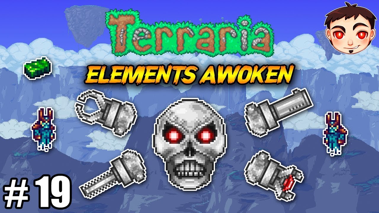 Terraria [Elements Awoken] Ep.19 - ¡Skeletron Prime, clorofita y ...