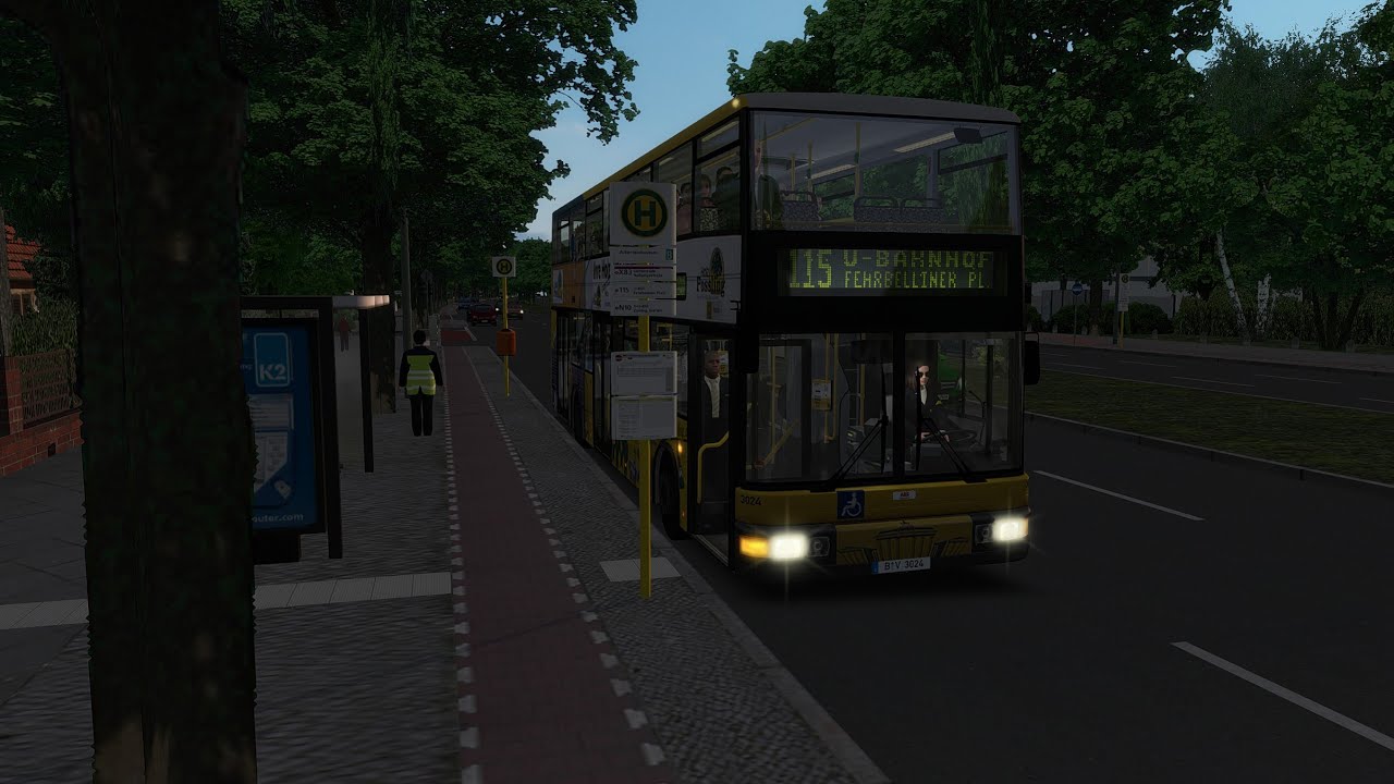 Let`s Play Omsi 2 Das Add-On BRT Berlin Linie 115 durch Berlin - YouTube