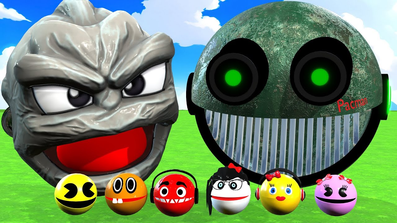 ROBOT PACMAN VS MONSTER PACMAN - YouTube