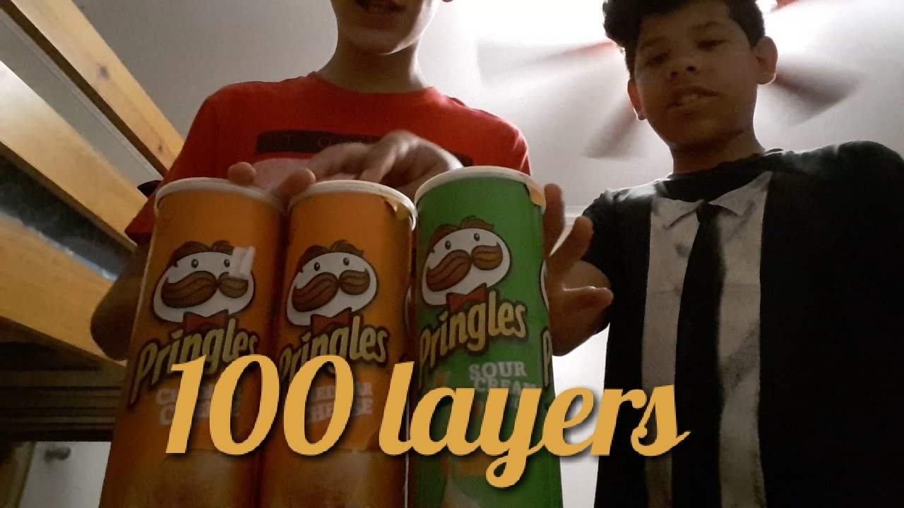 100 layers of Pringles - YouTube