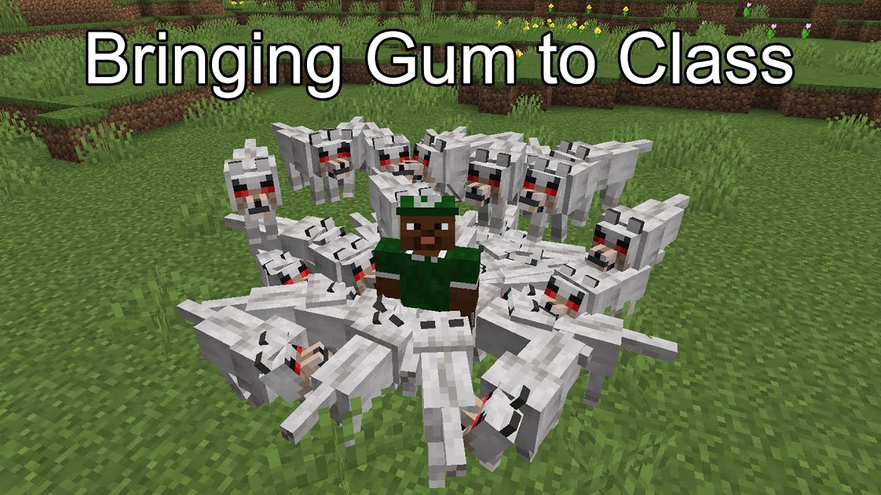 School portrayed by Minecraft - YouTube