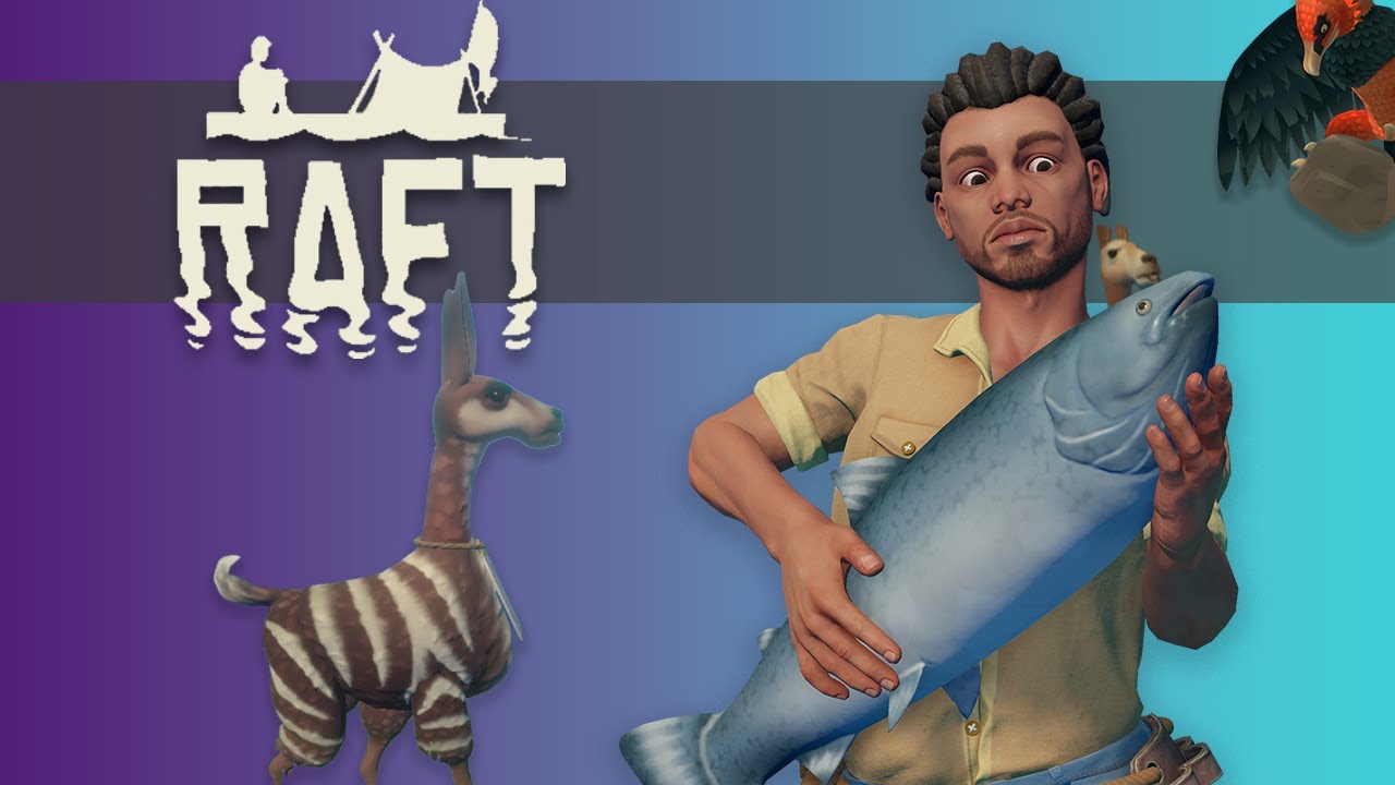 Raft Funny Moments - EVERYTHING is Trying to Eat Us! - YouTube