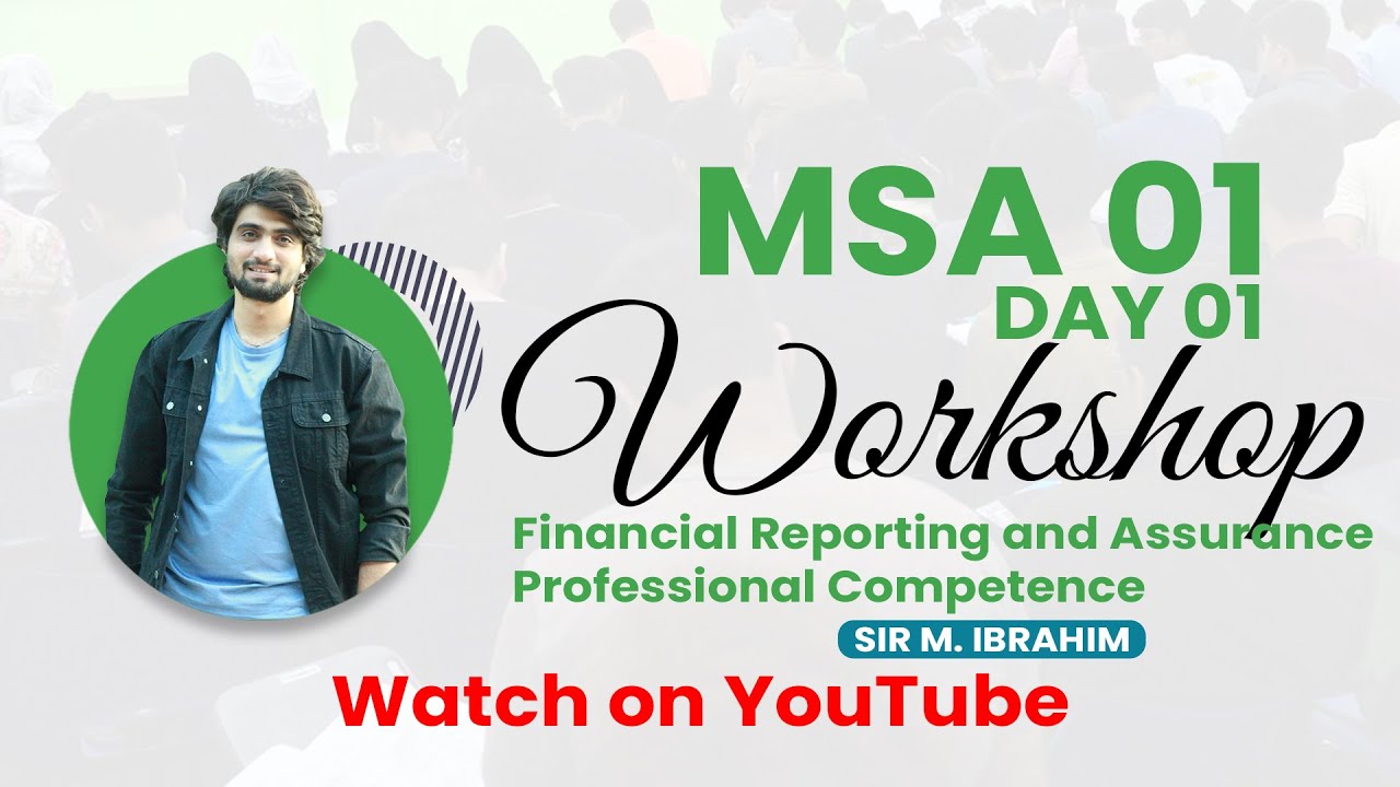 MSA 1 Workshop Day 01 03482000007 FOR MORE DETAILS - YouTube