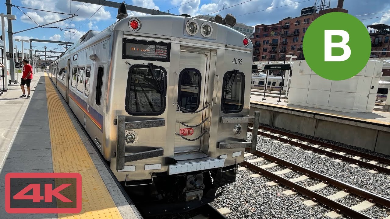 Denver RTD Commuter Rail B Line, Westminster Station to Union Station ...