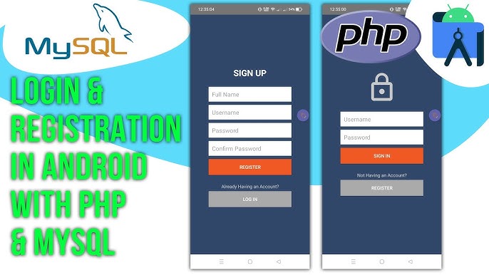 Login And Registration In Android Using Php And Mysql Android Login