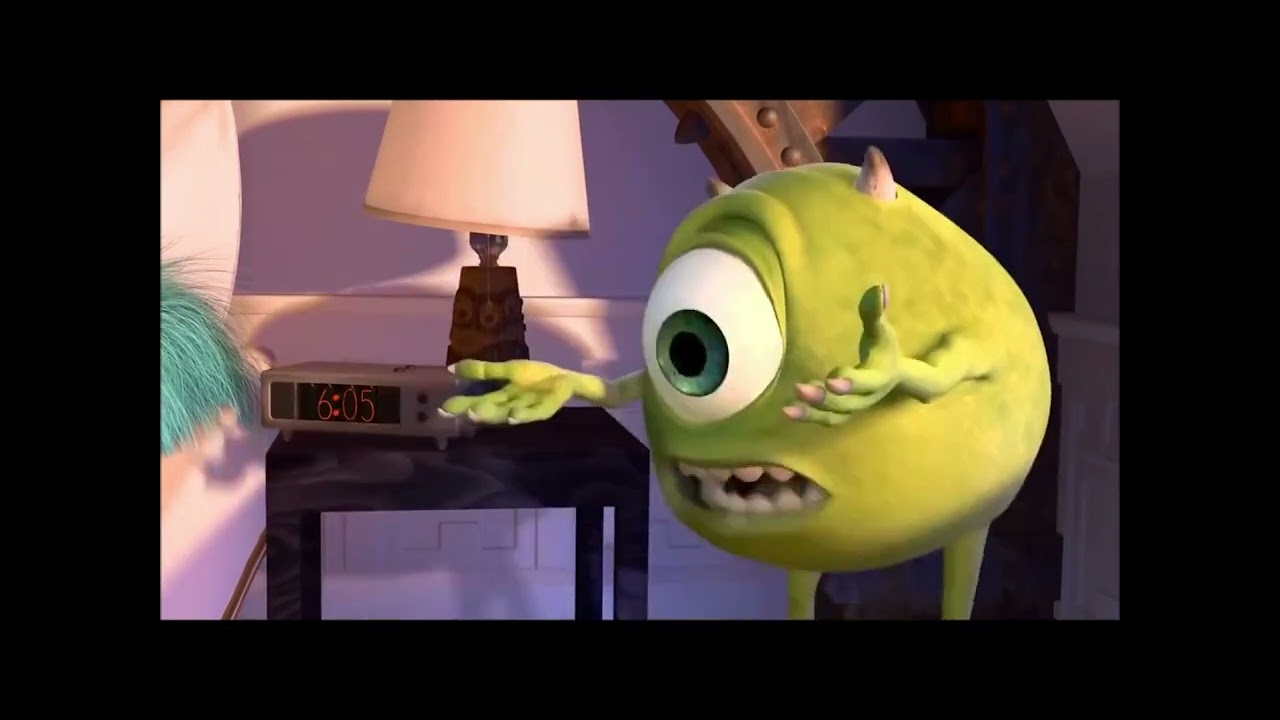 Mike Wazowski Uses Airhorn To Wake Up Luna The Moon - YouTube