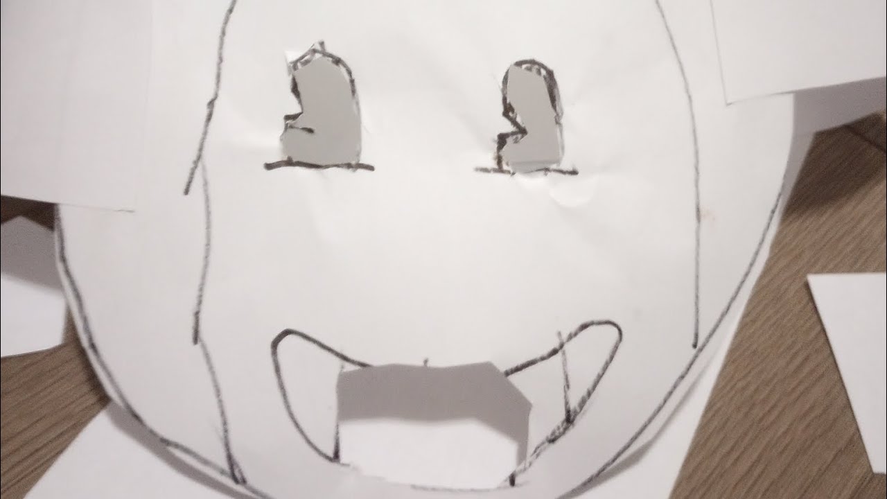 how to make a mask with paper - YouTube