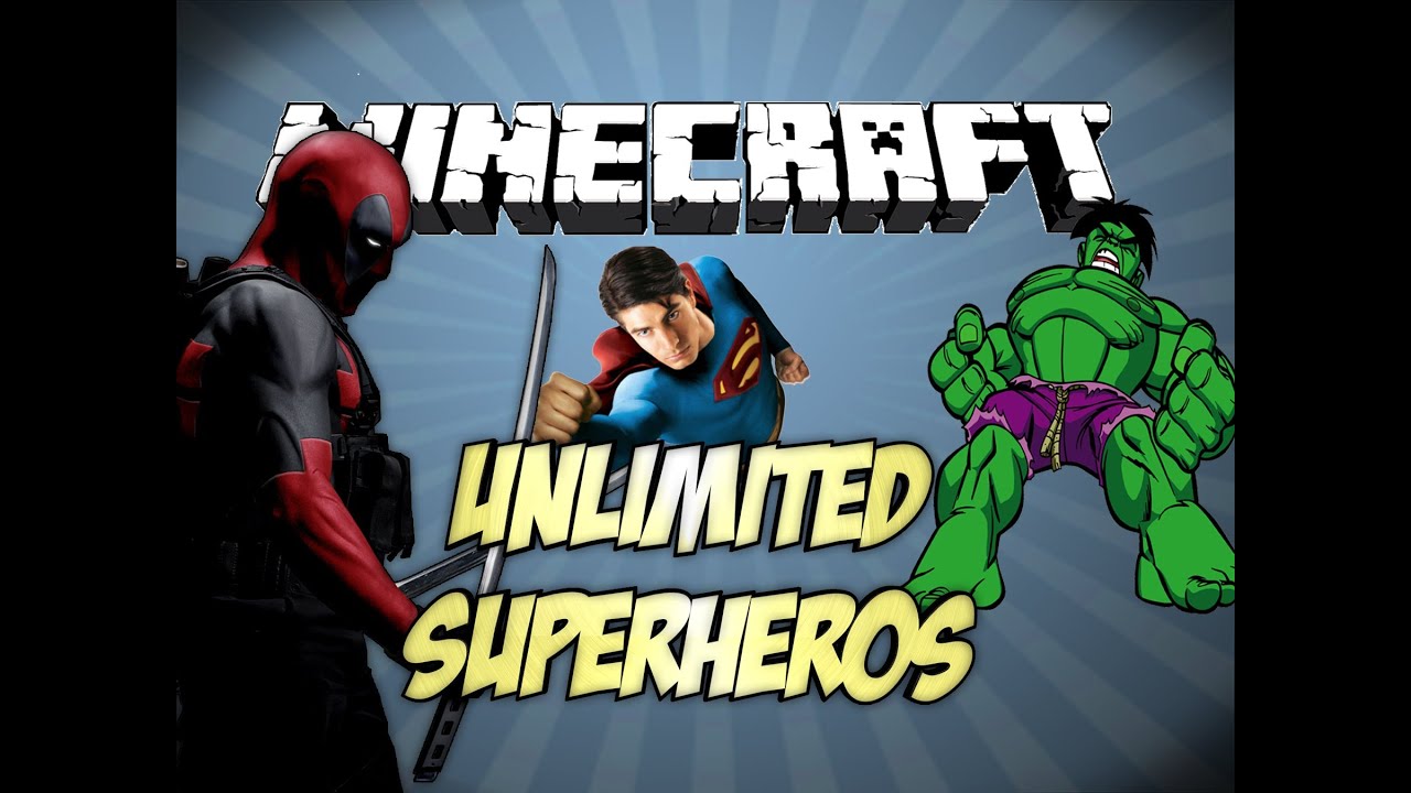 Minecraft Superheros Unlimited Mod - YouTube