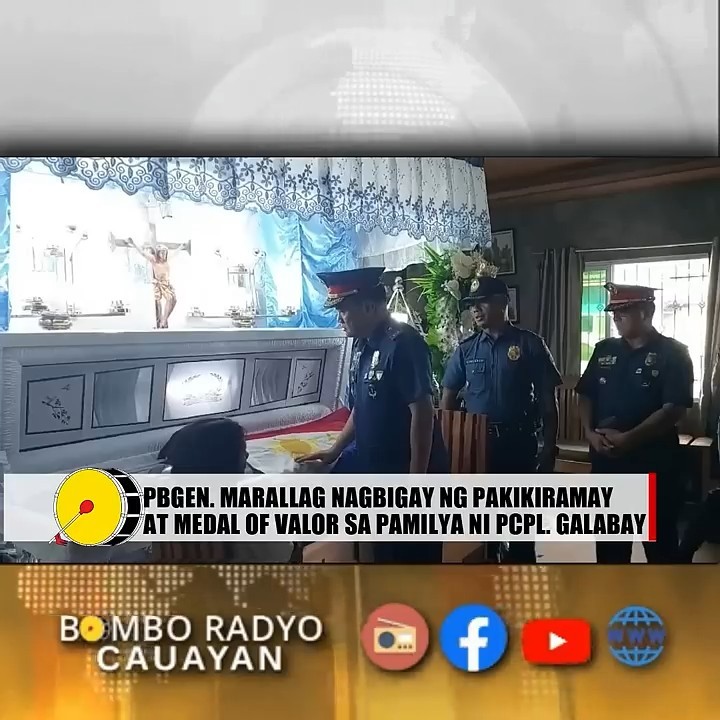 PBGEN. MARALLAG NAGBIGAY NG PAKIKIRAMAY AT MEDAL OF VALOR SA PAMILYA NI ...