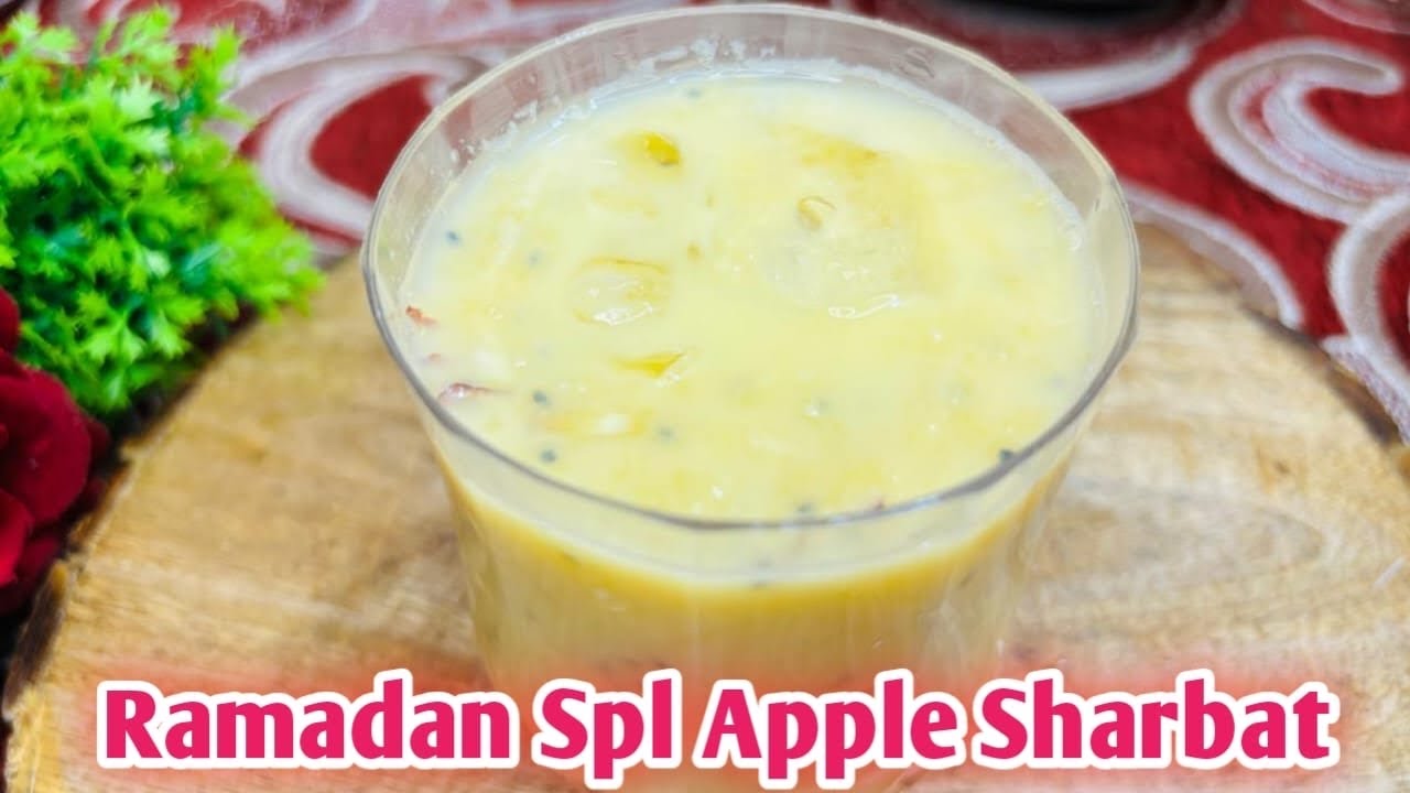 Day 88/100 Days Recipe Challenge | Ramadan Special Apple Sharbat Recipe ...