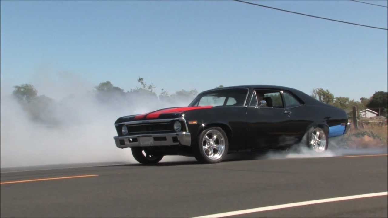 Chevy Nova Burnout - YouTube