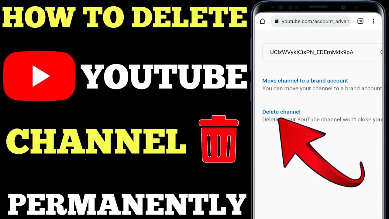 How to delete YouTube channel !! Delete YouTube channel !! How to ...