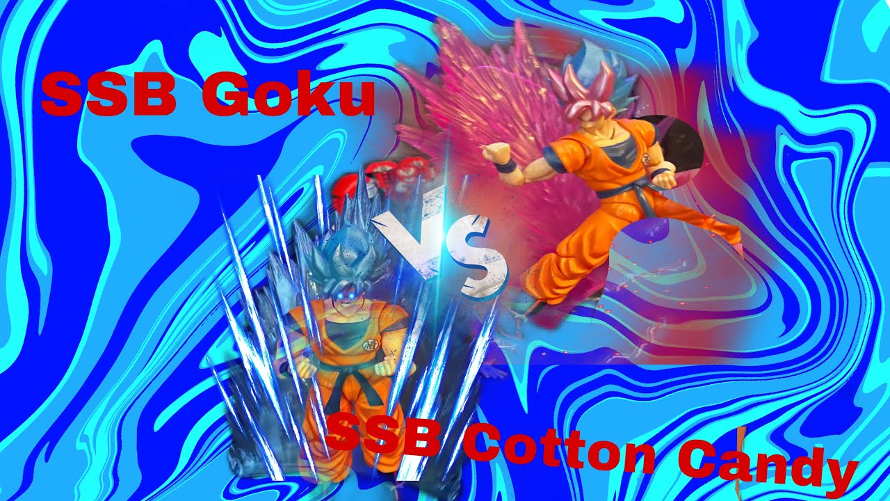SSB Goku VS SBB Cotton candy - YouTube