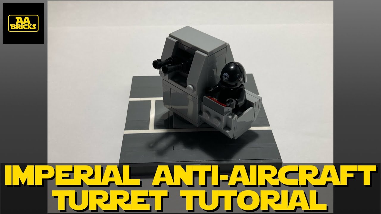 Imperial Anti-Aircraft Turret Tutorial | Lego Star Wars MOC | Double-A ...