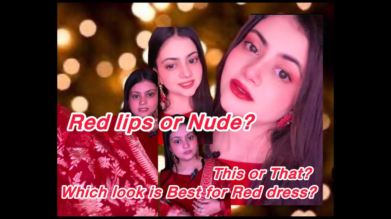 How to carry a Red Dress| Red dress Full tutorial | Red Lips or Nude? | tips and tricks - YouTube