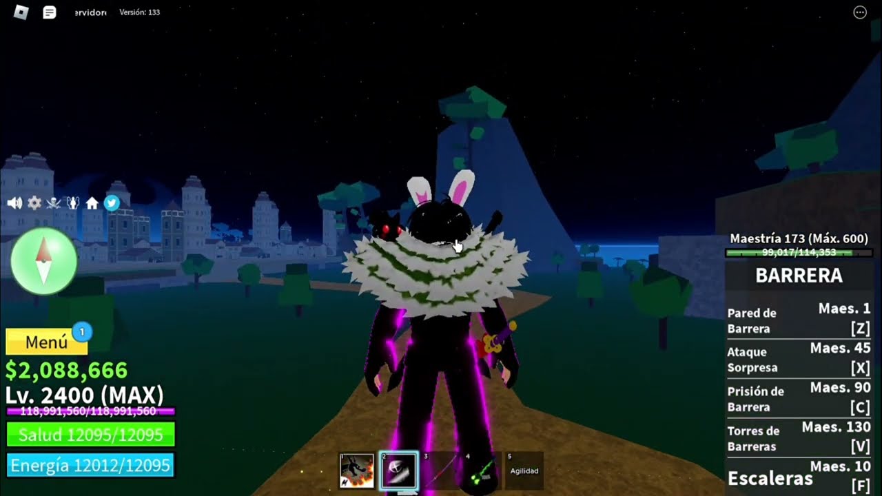 Probando la Fruta Barrera/Barrier - Blox Fruits - YouTube