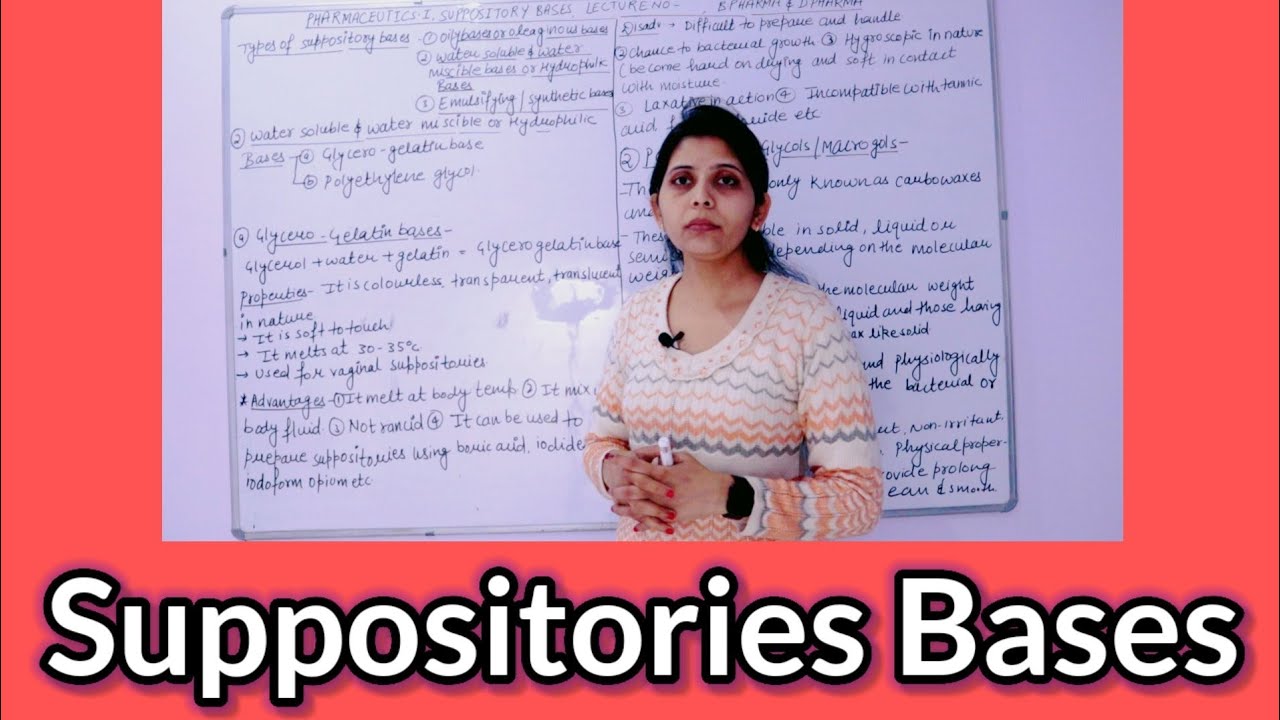 II Suppositories Bases II Pharmaceutics II Water soluble Bases ...