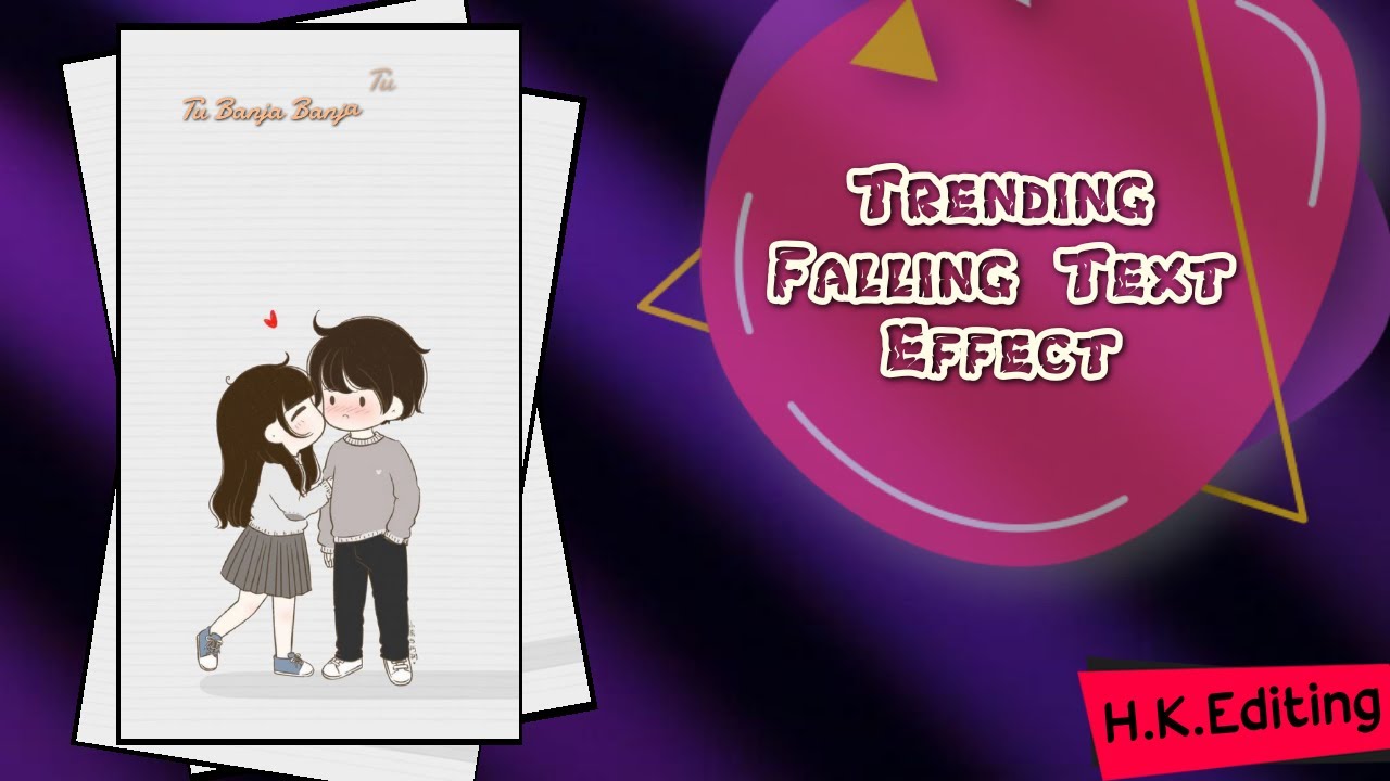 Trending Falling Text Lyric Video Editing || Alight Motion Tutorial ...