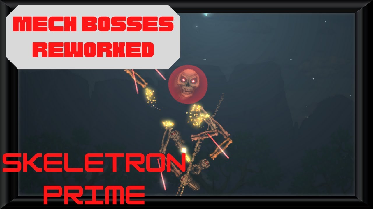 Terraria Mech Bosses Reworked mod no-hit: Skeletron Prime - YouTube