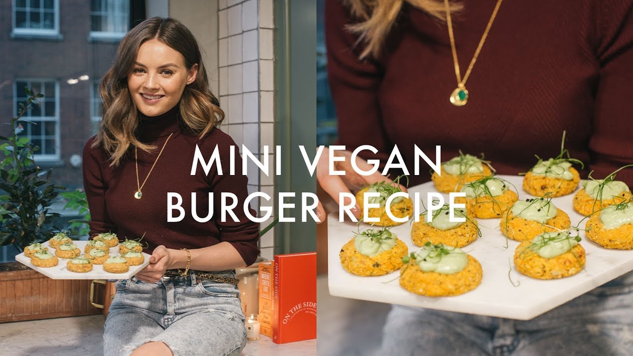 Mini Vegan Burgers Recipe | Christmas Canapés Part 1 - YouTube