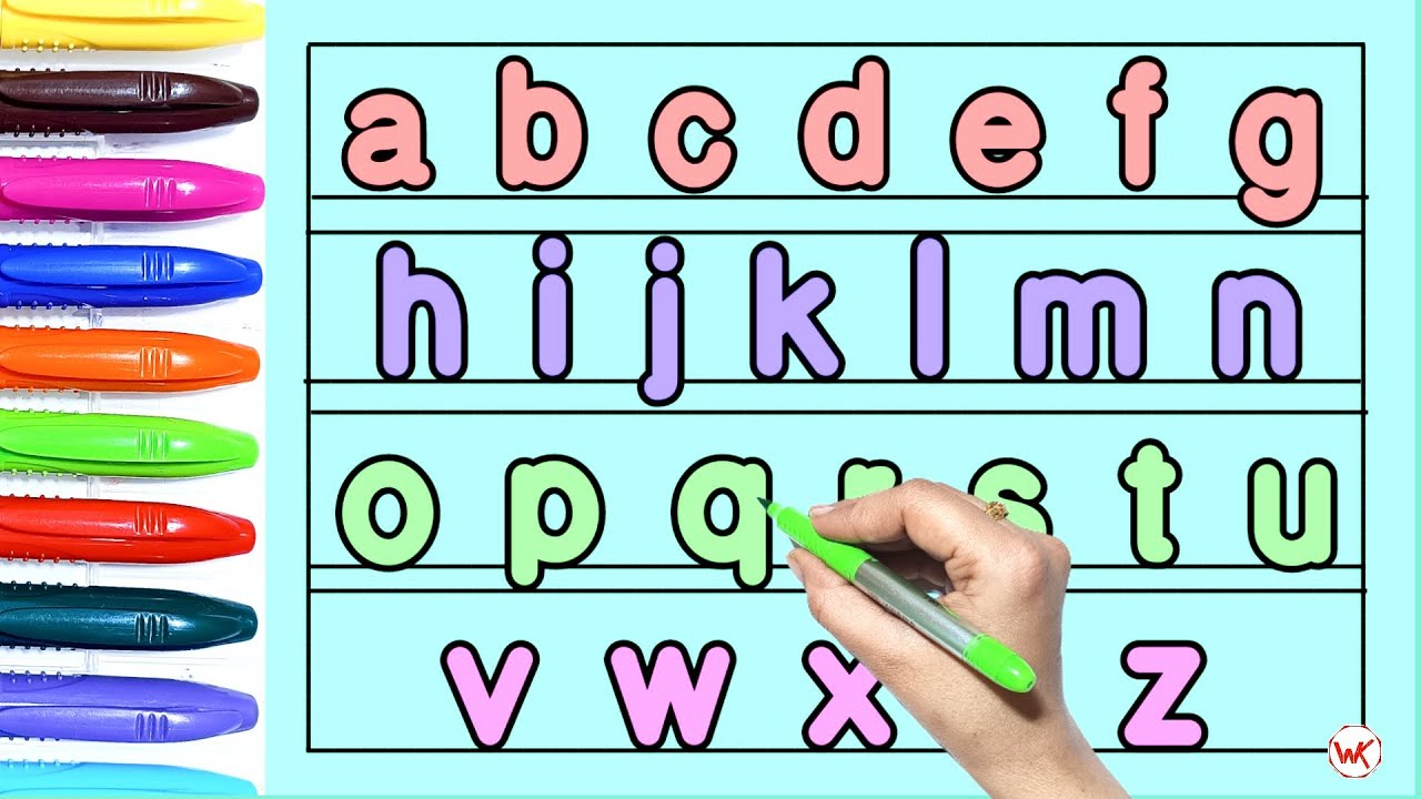 Small alphabets, choti abcd, a for apple b for ball, a for apple song ...