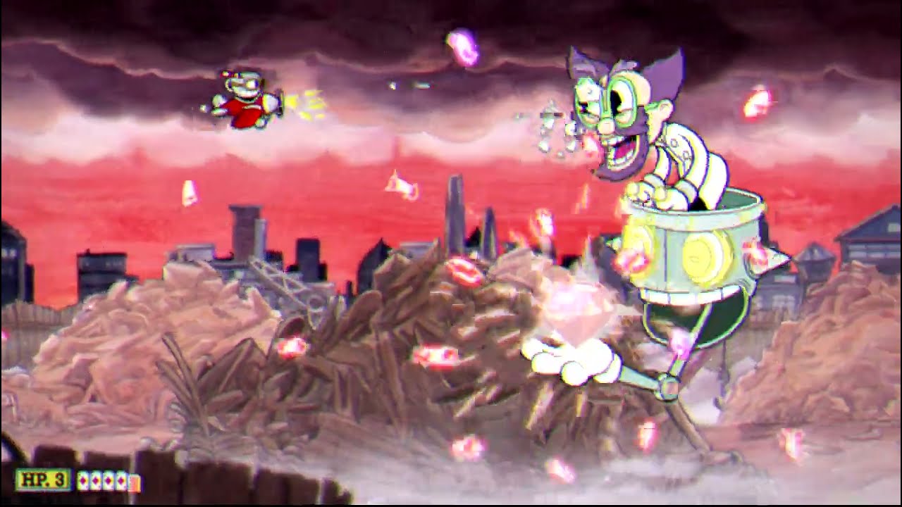 Cuphead - Dr. Kahl's robot boss fight S-rank (Expert difficulty) - YouTube